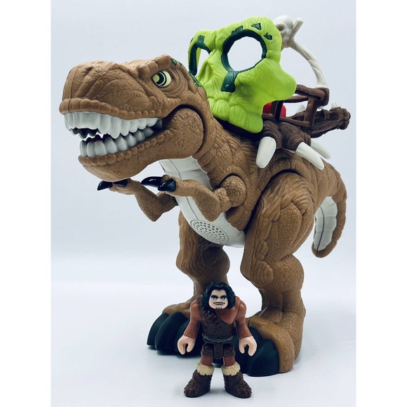 Imaginext | Toys | Imaginext Dino Trex Dinosaur With Caveman Figure ...